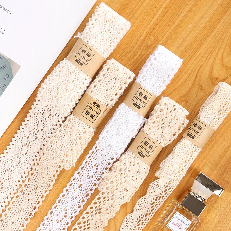 2-Yards-28mm-Cotton-Lace-Ribbon-Creative-DIY-Handmade-Wedding-Ribbon ...