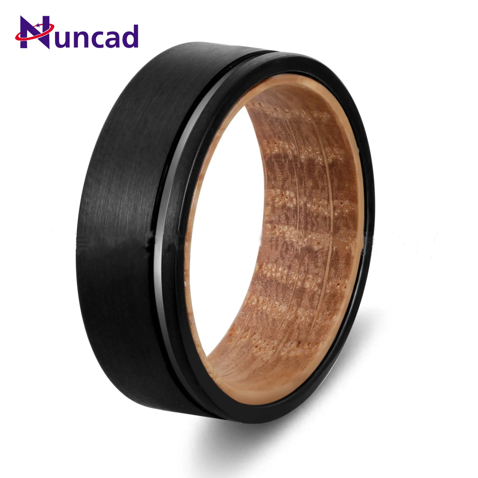 NUNCAD-anillo-de-acero-de-carburo-de-tungsteno-para-hombre-sortija-con ...