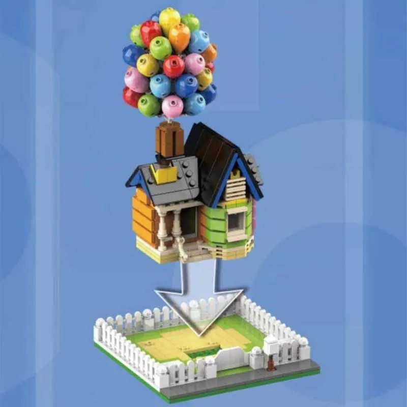 Up Flying House Scene