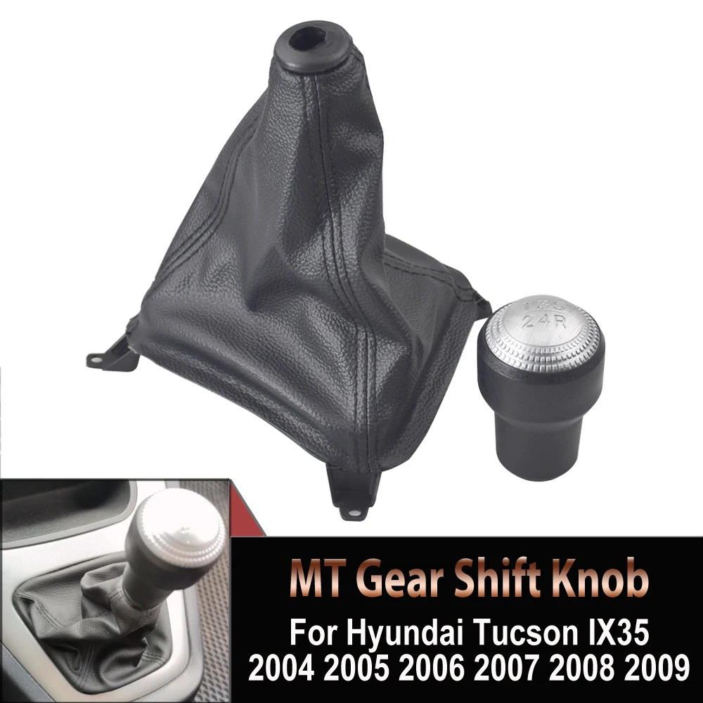 MT-5-Speed-plastic-Gear-Shift-Knob-Leve-With-Boot-Cover-For-Hyundai ...
