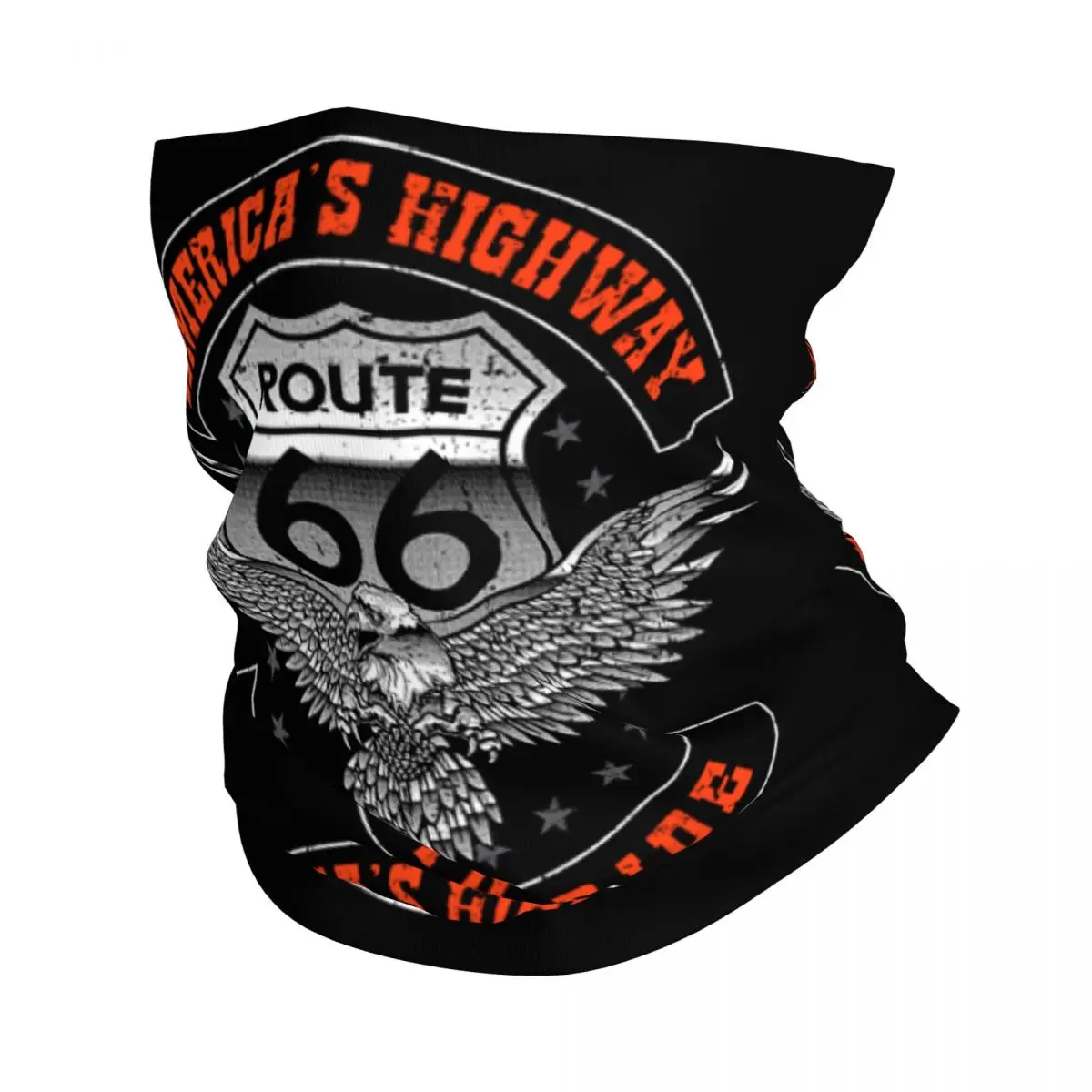 Custom Ride The Route 66 Bandana Neck Warmer Winter Ski Hiking Scarf ...