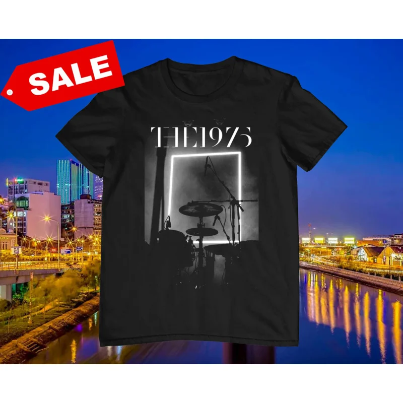 The-1975-Band-Gift-For-Fans-Cotton-Black-Full-Size-Men-Women-Shirt ...
