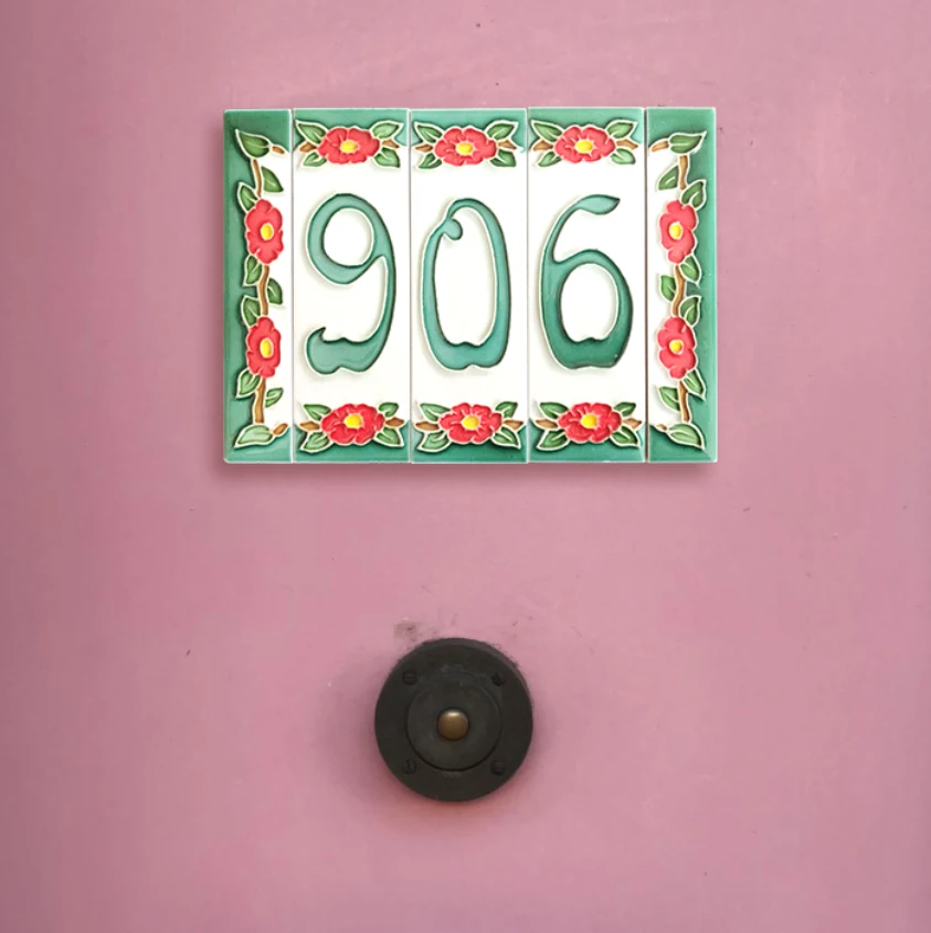 Italian House Number Tiles