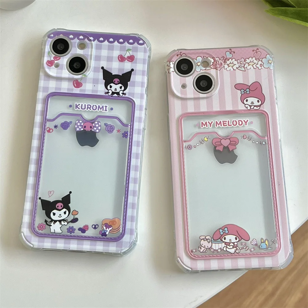 Anime Sanrio Kuromi My Melody Case for iPhone 14 13 12 11 Pro Max XR XS ...