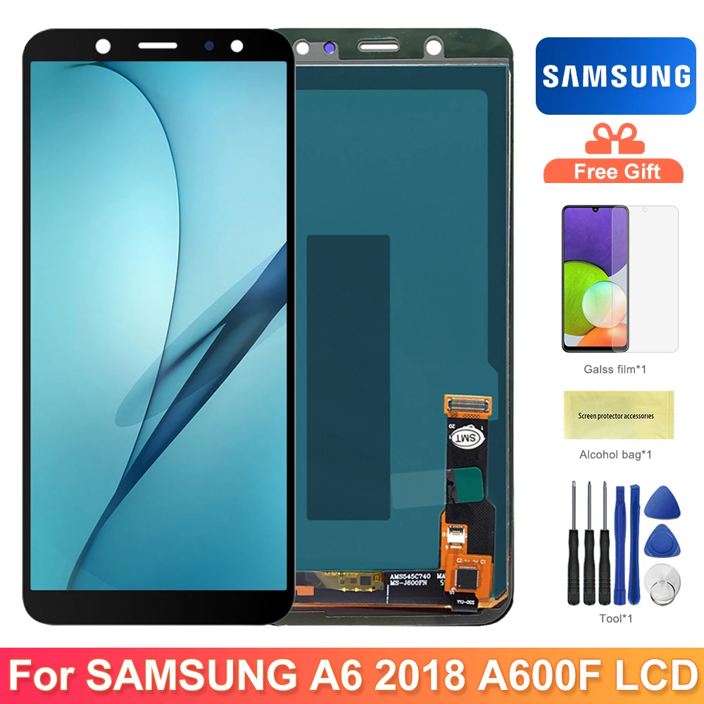 A600 Lcd Para Samsung Galaxy A6 2018 A600 Lcd Screen Display Toque Digitador Assembléia Para ...