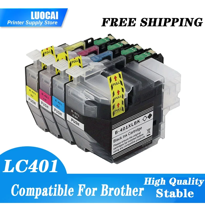 NEW 1Set LC401 LC401XL Compatible Ink Cartridge For Brother LC401 ...