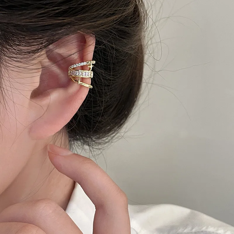 Fashion-Simple-Gold-Color-Ear-Cuff-Silver-Non-Piercing-Ear-Clips-Fake ...