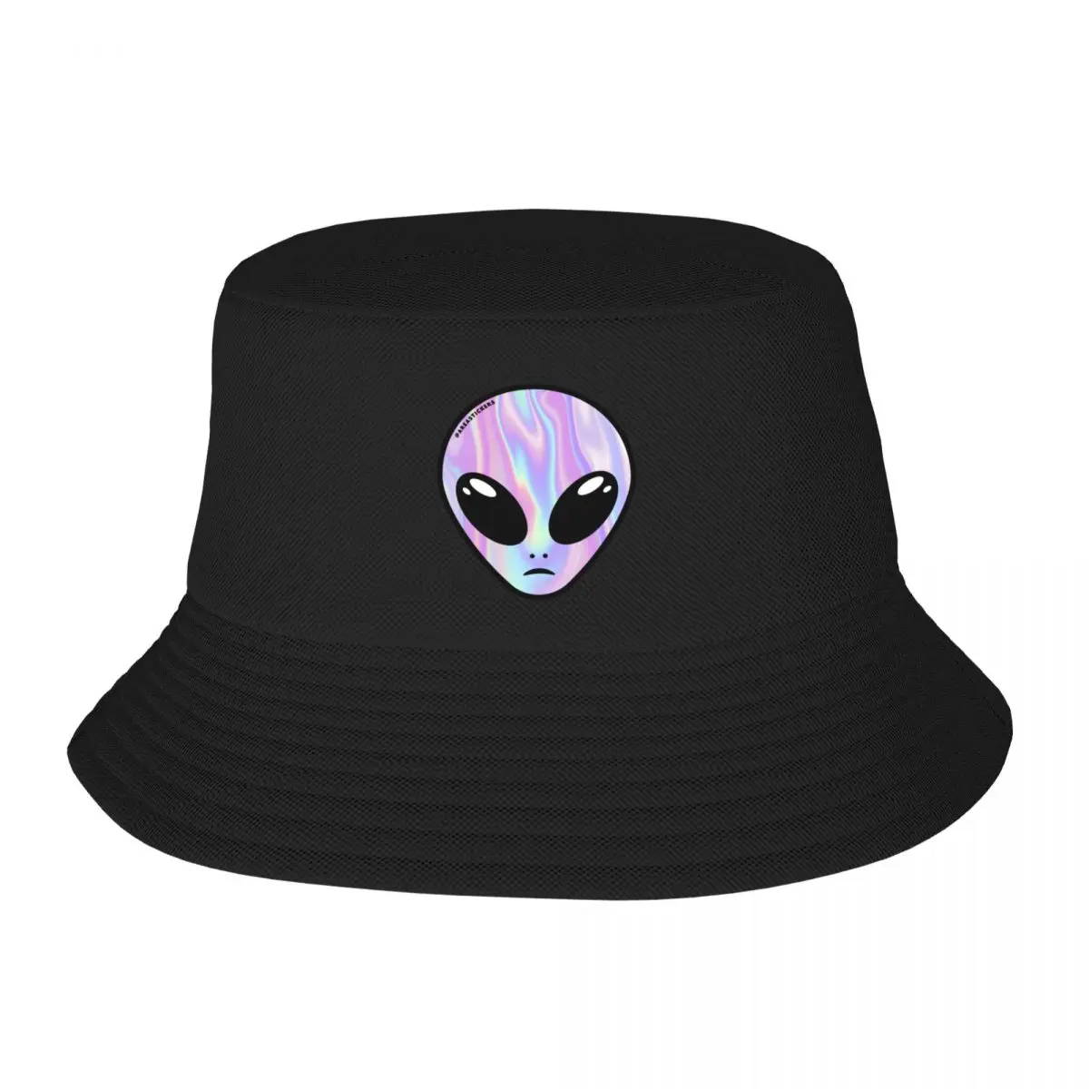 Alien-head-Holographic-pink-skin-Bucket-Hat-Gentleman-Hat-Beach-Hat-Man ...