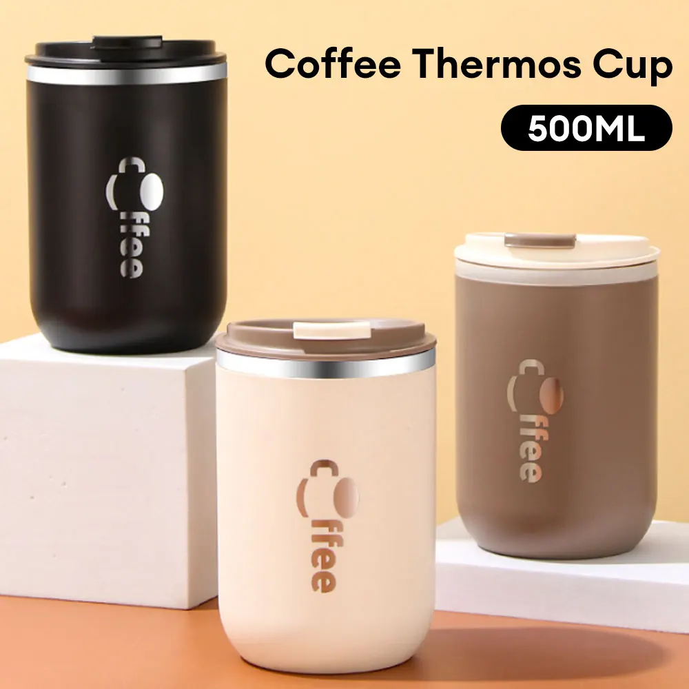500ml-Stainless-Steel-Thermos-Cups-with-Straw-Thermal-Leakproof-Double ...