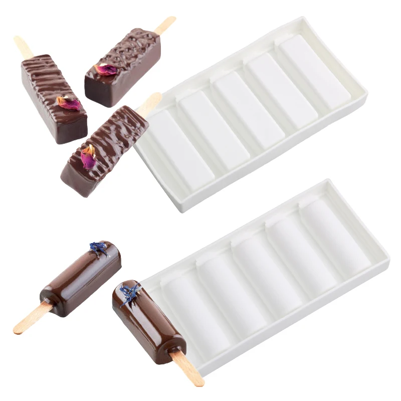 SHENHONG-5-Cells-Cuboid-or-Cylinder-Design-Silicone-Popsicle-Moulds ...