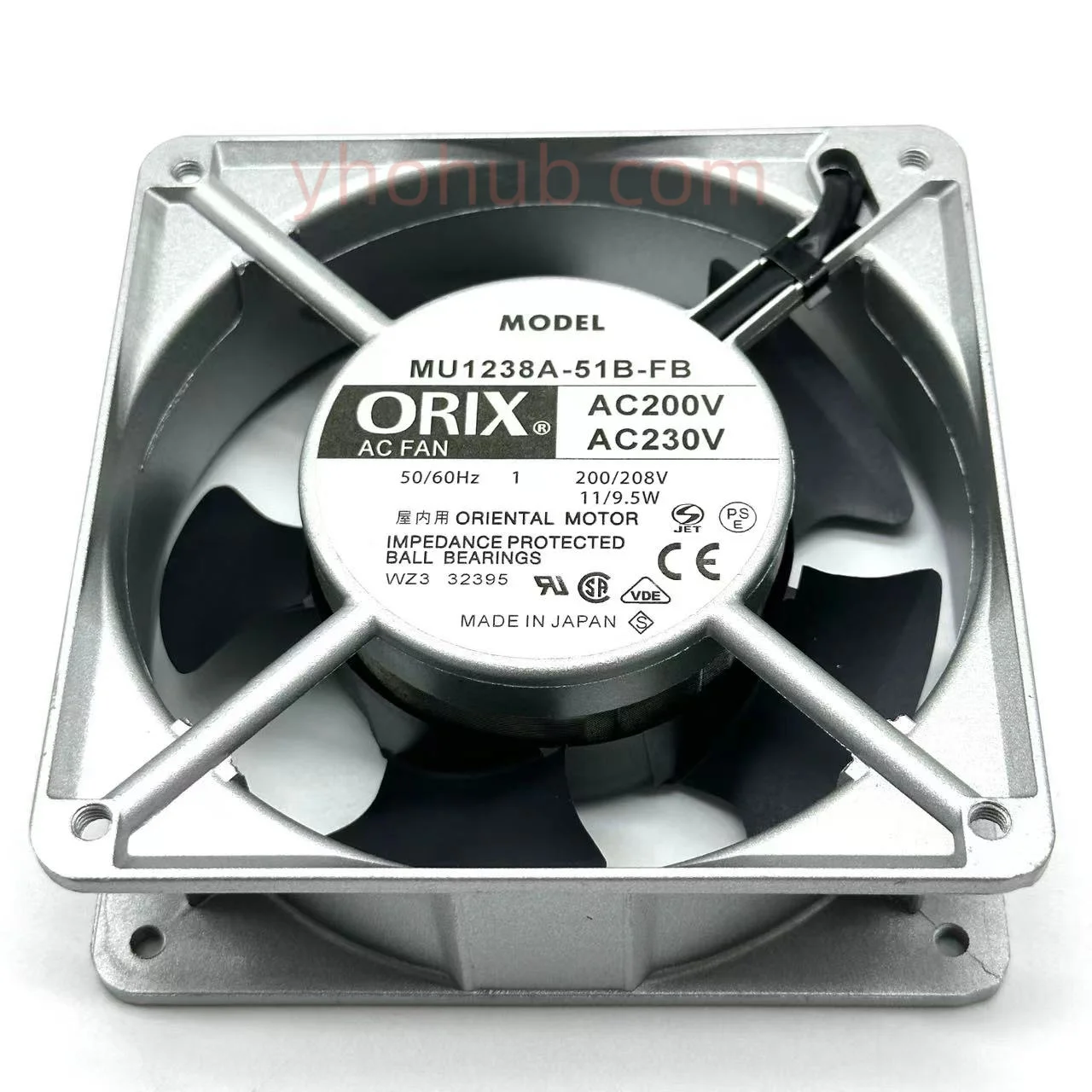 ORIX-MU1238A-51B-F8-AC-220V-230V-11-9-5W-120x120x38mm-Server-Cooling ...