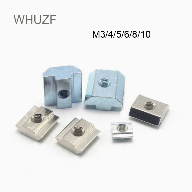 Whuzf M3 M4 M5 M6 M8 M10 T Block Square Nuts T-track Sliding Hammer Nut ...