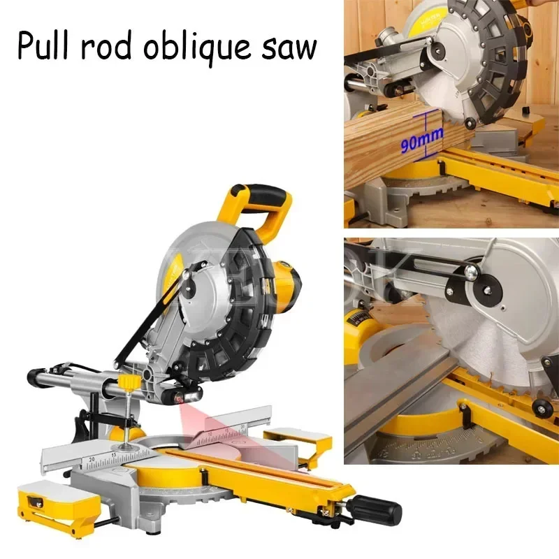 10-inch-Pull-Rod-Miter-Saw-Lengthened-Rail-Saw-Aluminum-machine-Laser ...