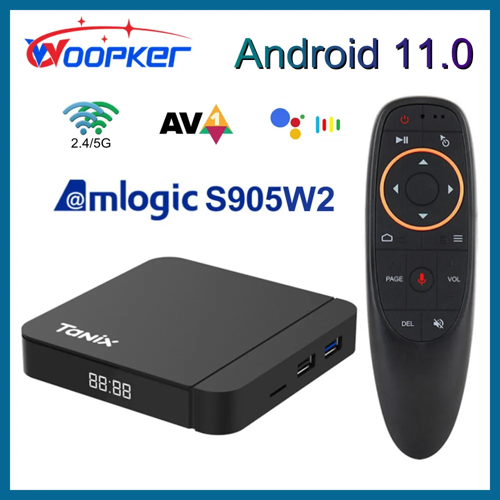 Woopker-Tanix-W2-Amlogic-S905W2-Smart-TV-Box-Android-11-2-4G-5G-Dual ...
