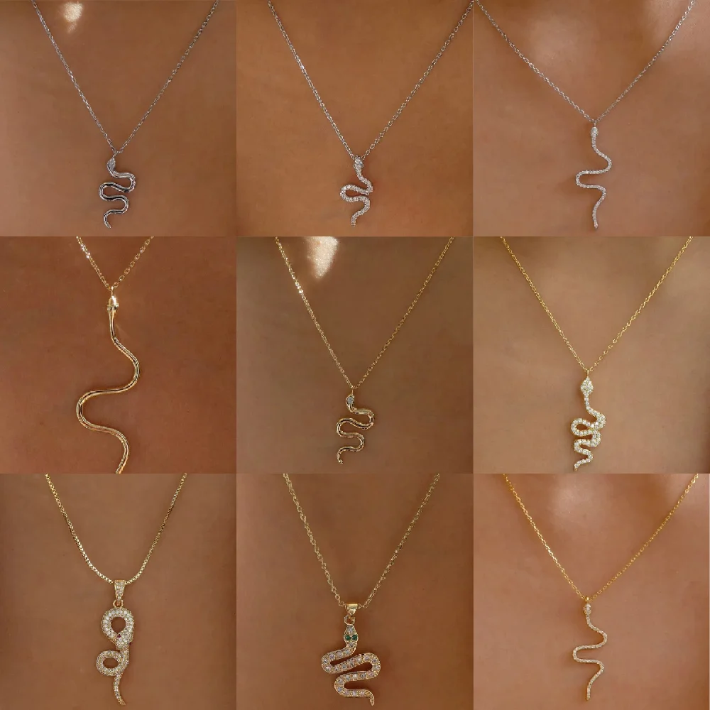 Snake-Pendant-Necklace-Diamond-S-Shape-Snake-Pendant-Jewelry-Necklace ...