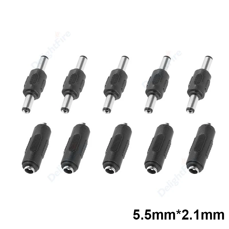 Macho-para-macho-DC-Power-Connector-5-5-mil-metros-2-1-mil-metros ...