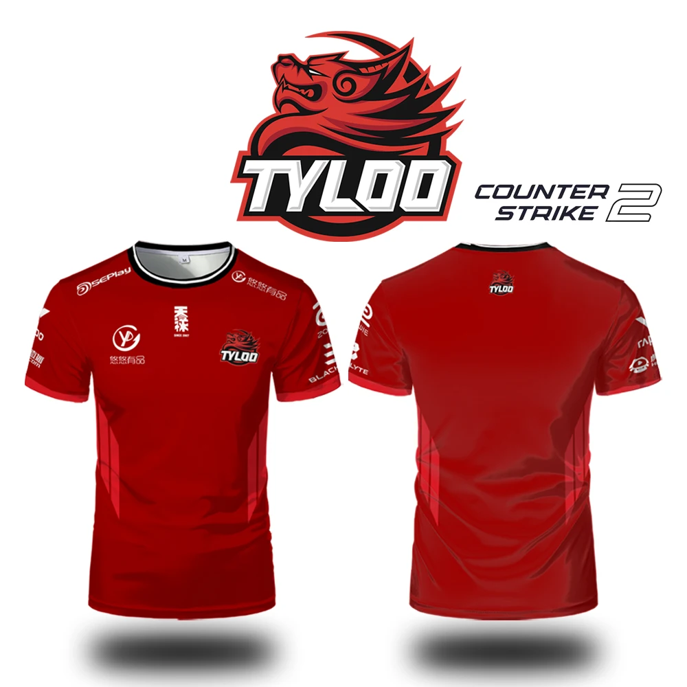 2025 CS2 Pro League TYLOO Team Uniforms CSGO Esports Club Jerseys Men's ...