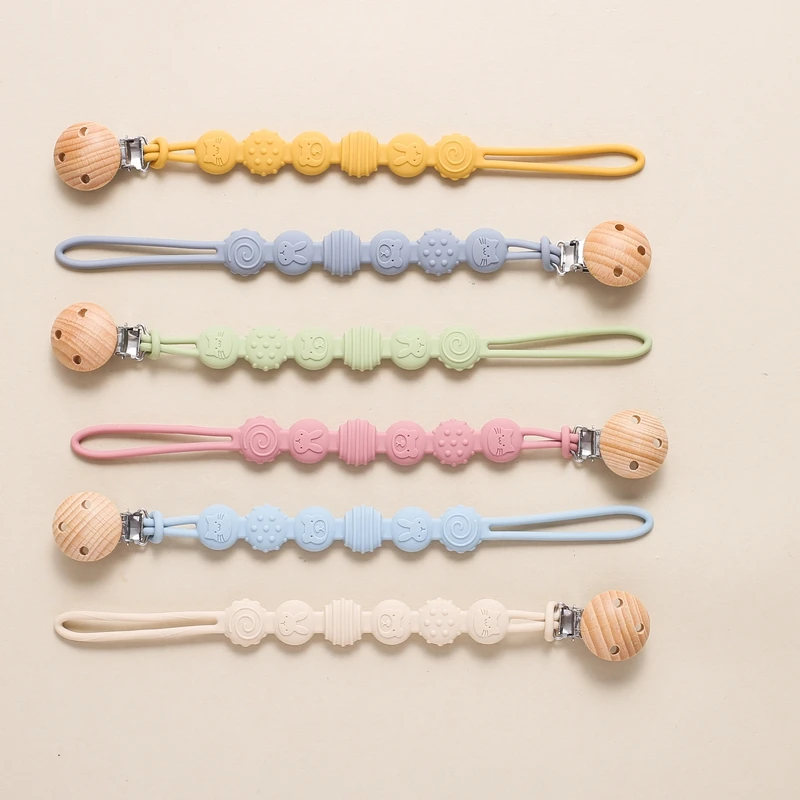 Baby-Silicone-Pacifier-Chain-Clip-Portable-Nipples-Holder-Clip-BPA-Free ...