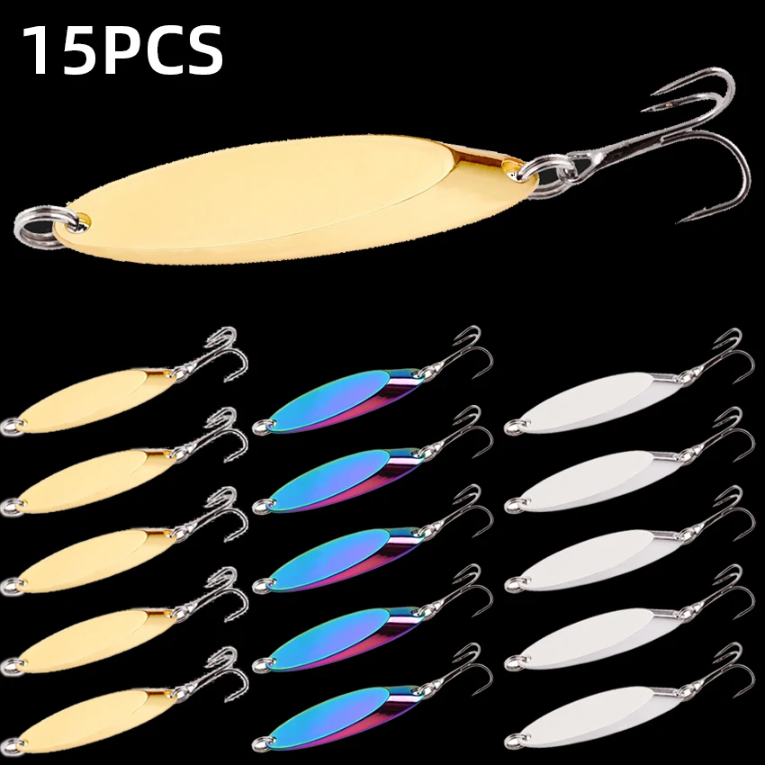 10-15Pcs-Beveled-Cut-Spoon-5g-7g-14g-21g-28g-High-quality-Metal-Fishing ...