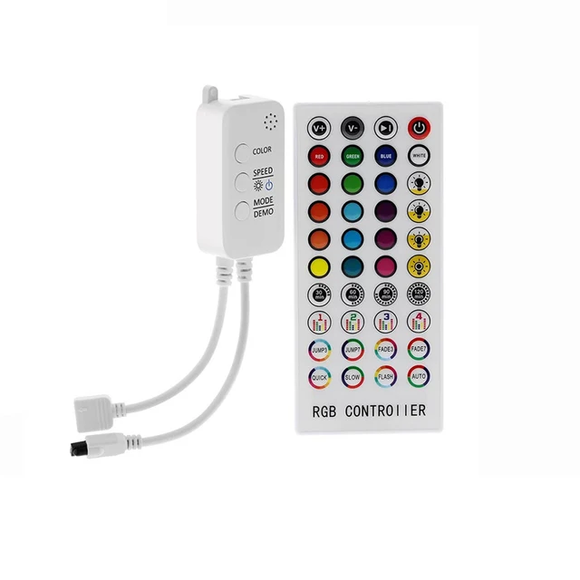1-4 Output Bluetooth RGB Colorful LED Dimmer Controller Music Timing ...