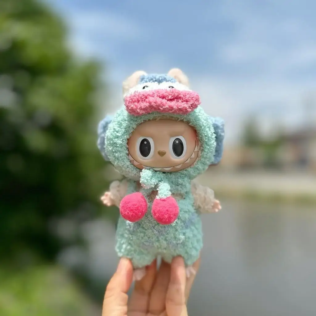 Ropa labubu hecha a mano, Panda, payaso, pez, 17CM | Bodega Aurrera en ...