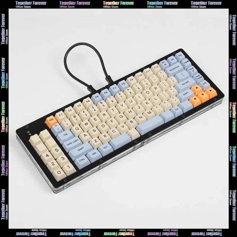 Split-Wired-Backlit-Mechanical-Keyboard-Kit-Ergonomic-96keys-Usb-Custom ...