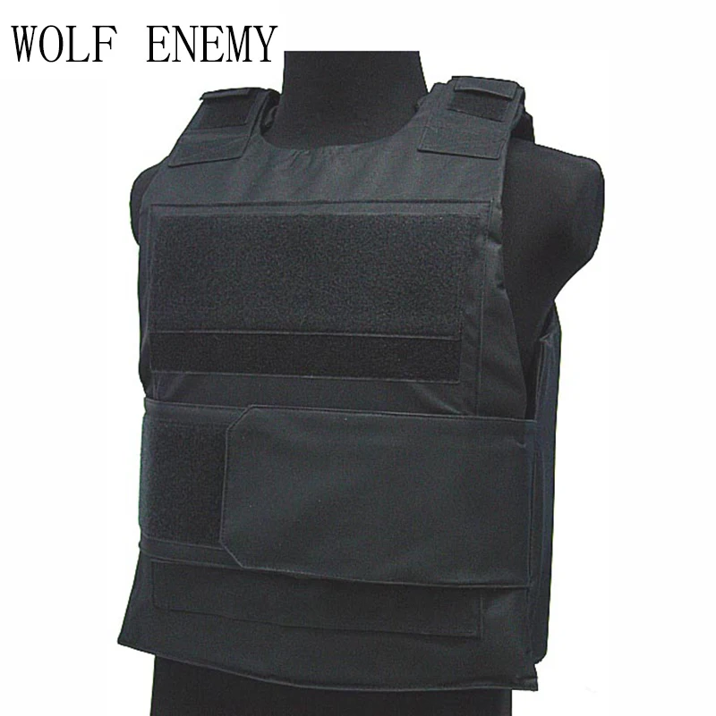 Security-Guard-Anti-Stab-Tactical-Vest-with-two-Foam-Plate-Military ...