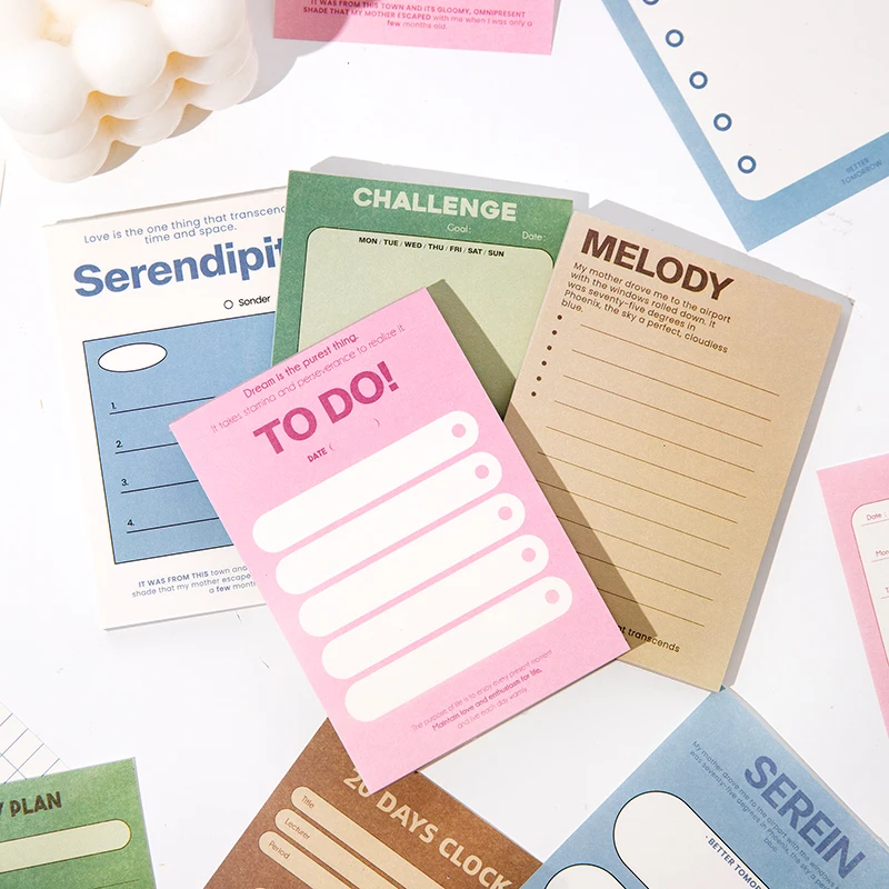 Memo Pads Stationery Notepads | List Planner Stationery | Weekly List ...