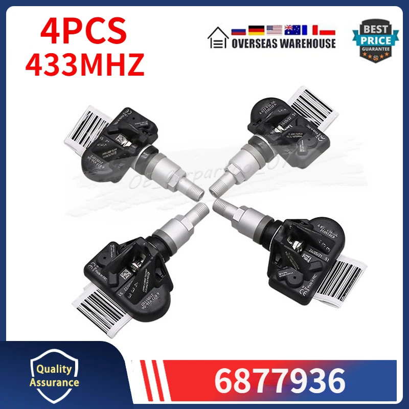 6877936-Car-Tire-Pressure-Monitoring-Sensor-4PCS-For-BMW-G30-G31-G38 ...