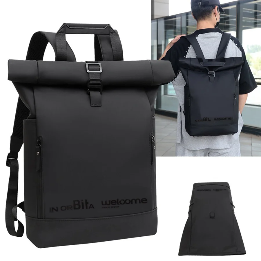Fashion-Men-s-and-Women-s-Roll-Top-Computer-Bag-Nylon-Waterproof-Work ...