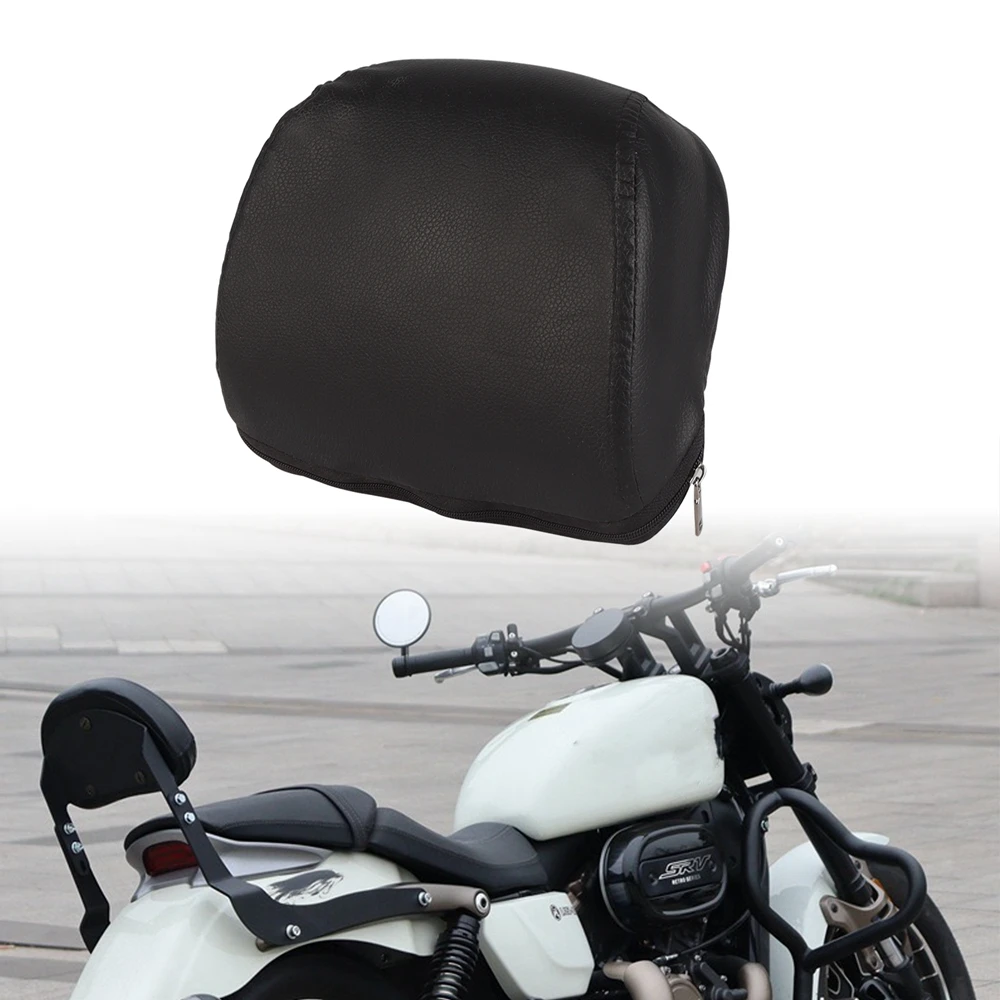 Universal-Motorcycle-Backrest-Rear-Passenger-Sissy-Bar-Cushion-Pad ...