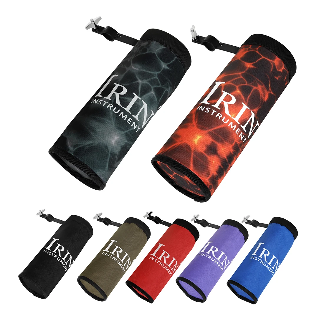 IRIN Drumstick Tube Bag Cylindrical Drumstick Holder Oxford Cloth Metal ...