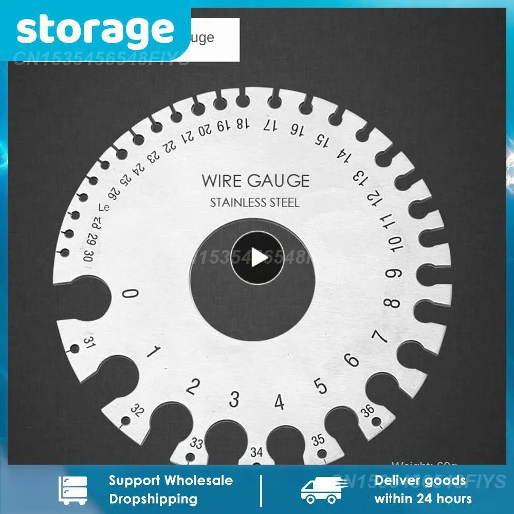 Round-AWG-SWG-Wire-Gauge-Thickness-Ruler-Gauge-Diameter-Stainless-Steel ...