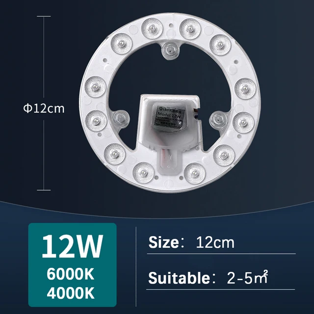LED Ceiling Light Module 220V Replacement LED Light Board Round Ring ...