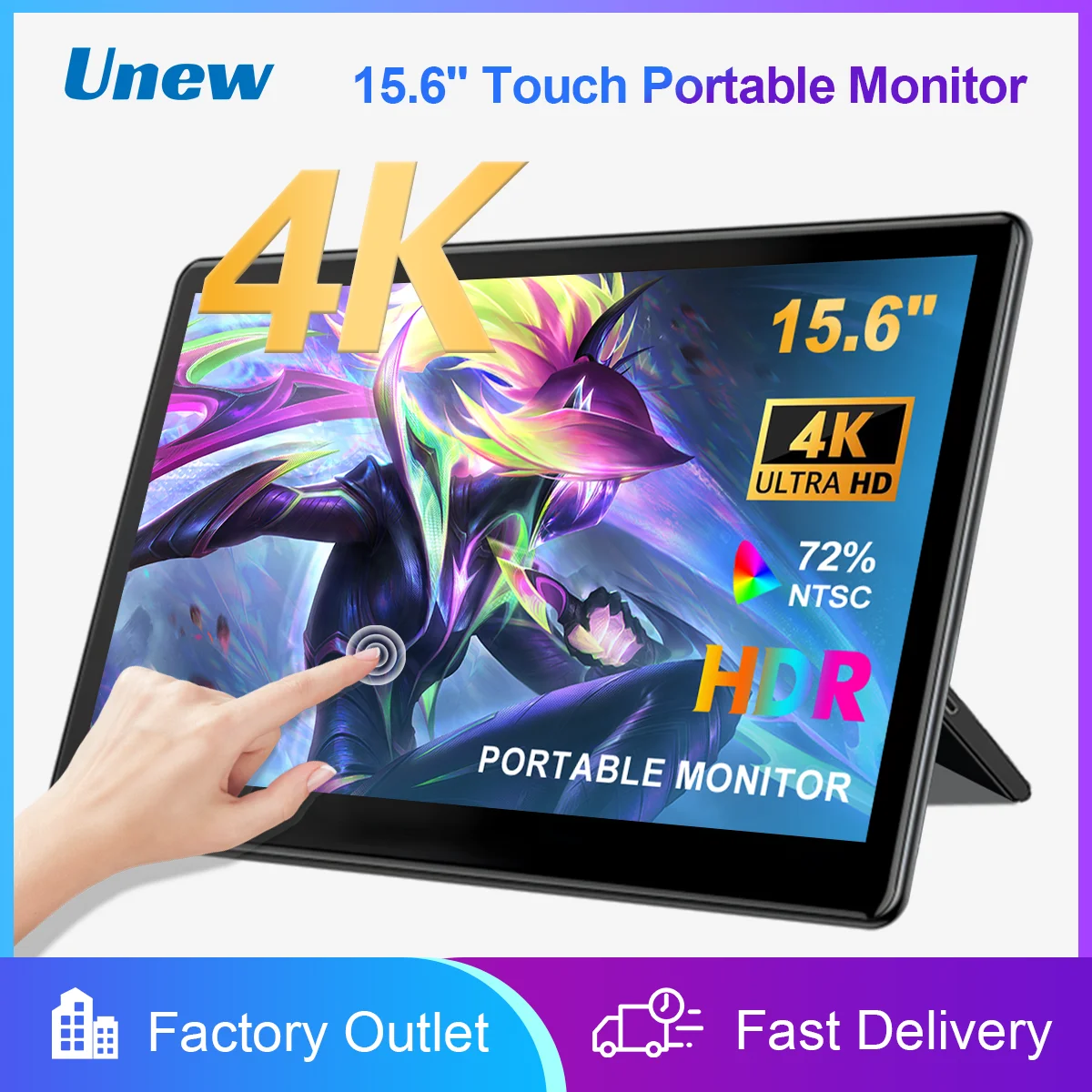 Monitor-t-ctil-port-til-de-15-6-pulgadas-para-PC-4K-UHD-3840x2160 ...