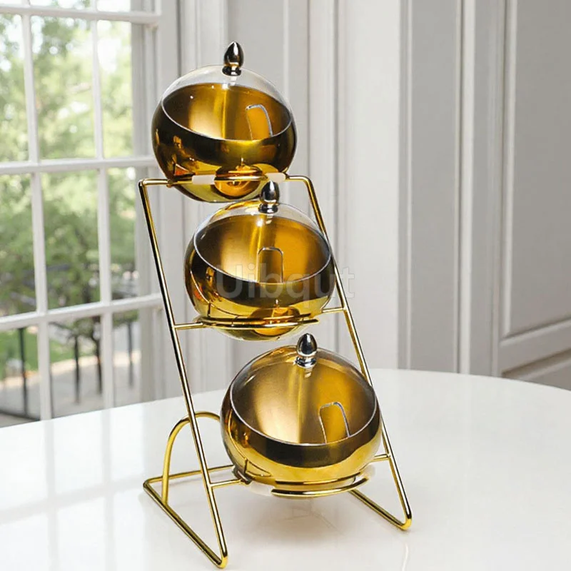 Stainless Steel Oblique mouthed Sauce golden Bowl rack Hot Pot Buffet ...