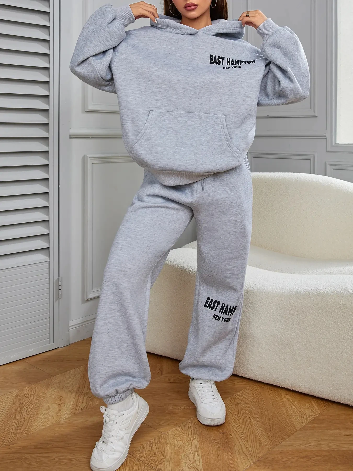 Conjunto-deportivo-de-2-piezas-para-mujer-ch-ndal-informal-liso ...