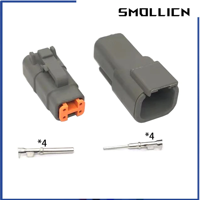2-Sets-Deutsch-DTM-4-Pin-Connector-DTM06-4S-DTM04-4P-Male-Female-Auto ...