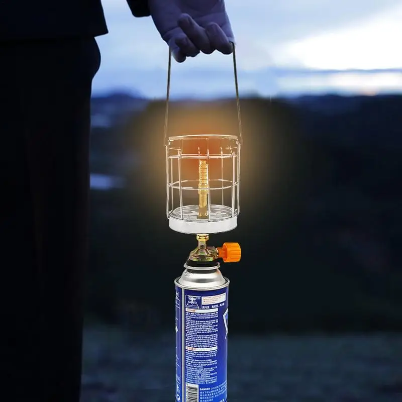 Gas Lamp Outdoor Camping Lantern Propane Tent Lamp Hanging Glass Lamp ...