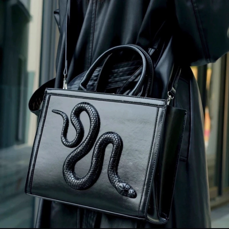 Original Designer Genuine Leather Crossbody Shoulder Hand-held Snake ...