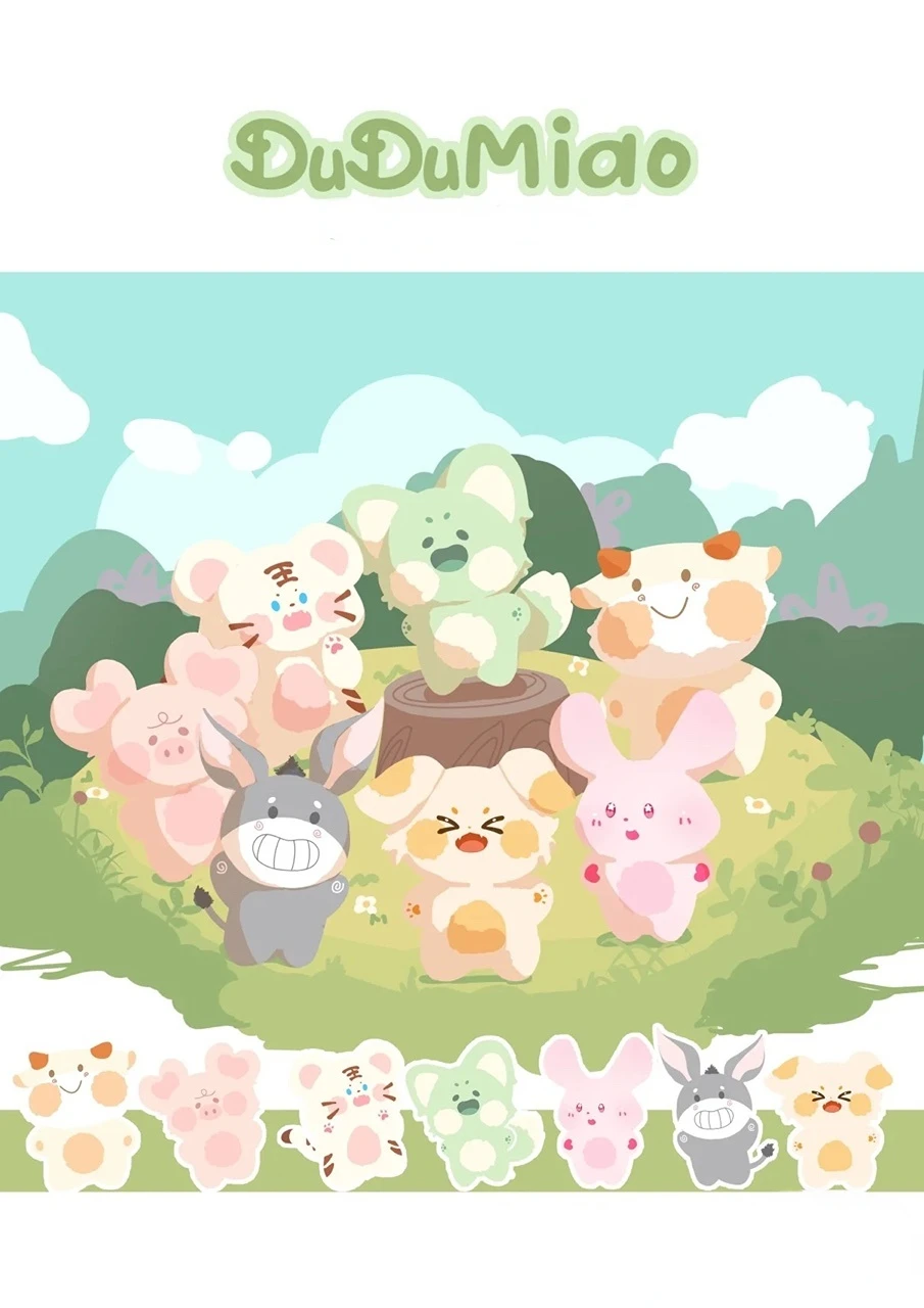 Generic 60/90cm Dudu Meow Doodle Dudu Cat Plush Cute Kitten Kawaii ...