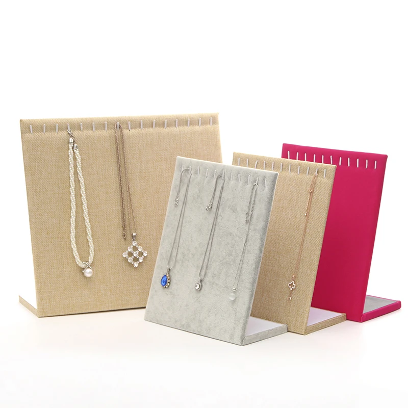 L-Forma-J-ias-Display-Stand-Linho-Colar-Titular-Colar-Organizador ...