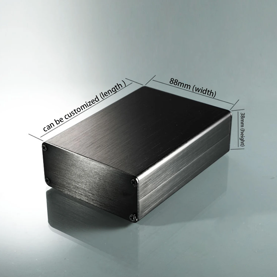 Aluminum Box 88x38x120mm Wire Drawing Smooth Surface Circuit Board ...