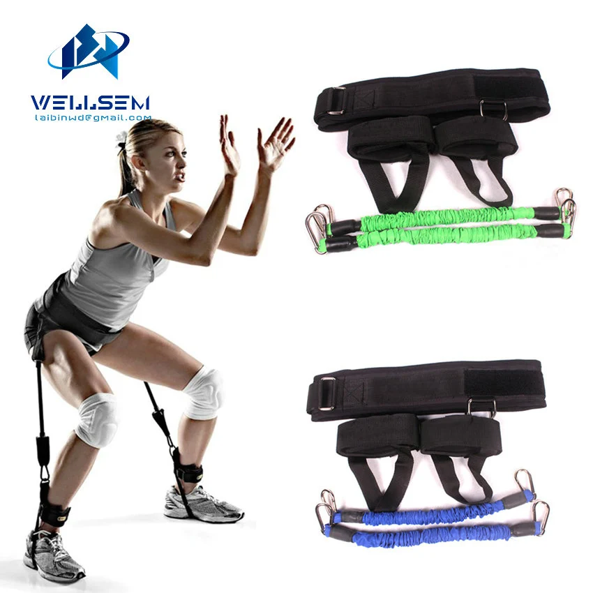 Wellsem Vertical Jumping Trainer Jump Resistance Bands Leg Horizontal ...