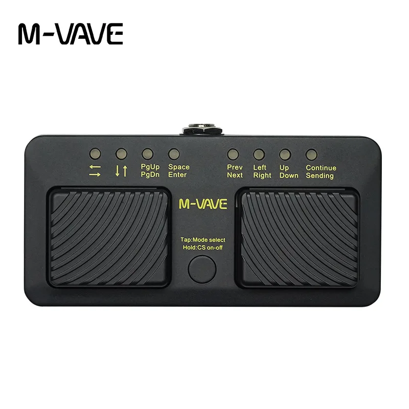 M-VAVE Cube Turner Pro Wireless Bluetooth Page Turner Silent Foot Pedal ...