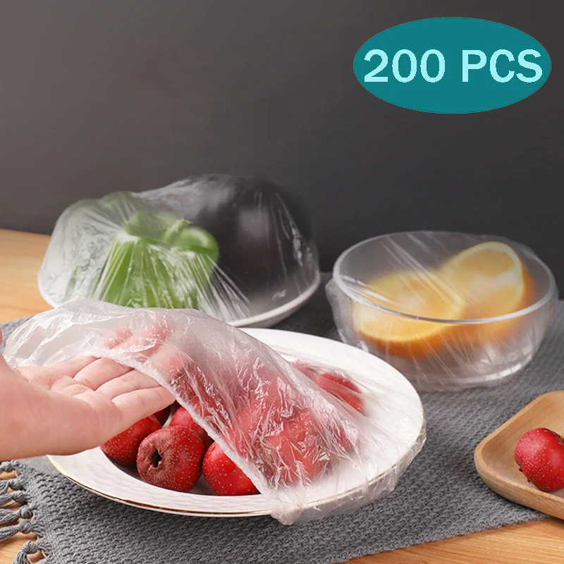Disposable-Food-Cover-Plastic-Wrap-Elastic-Food-Lids-For-Fruit-Bowls ...