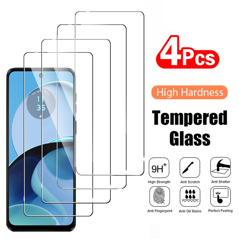 4PCS-Tempered-Glass-for-Motorola-Moto-G14-G54-G84-2-5D-9H-Protective ...