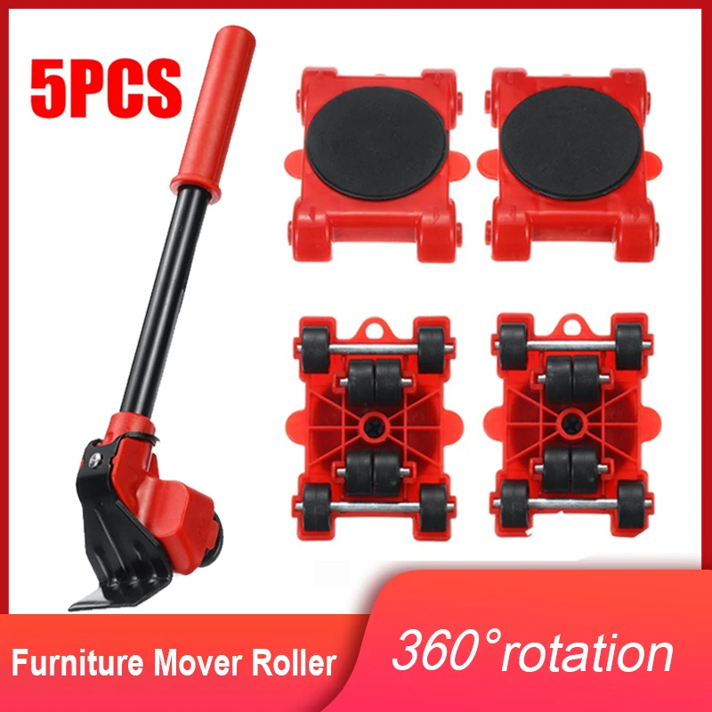 Furniture Moving Transport Roller Set Heavy Duty Lifter Transport Tool ...