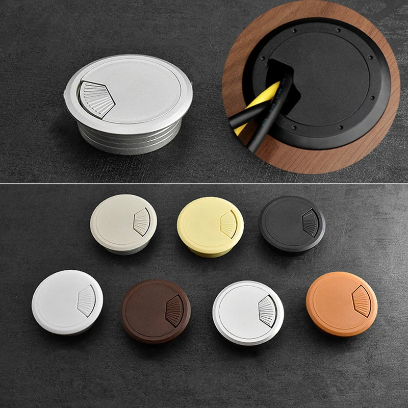 1Pcs-35-50-53-60-80mm-Desk-Wire-Hole-Cover-Base-Computer-Gromet-Table ...