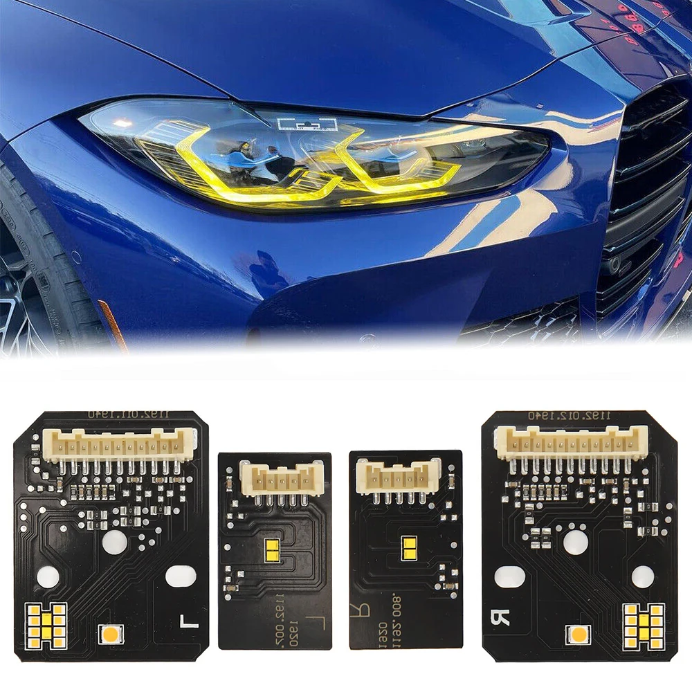 Yellow-Angel-Eyes-DRL-LED-boards-For-2022-2023-BMW-M3-G80-M4-G82-G83 ...